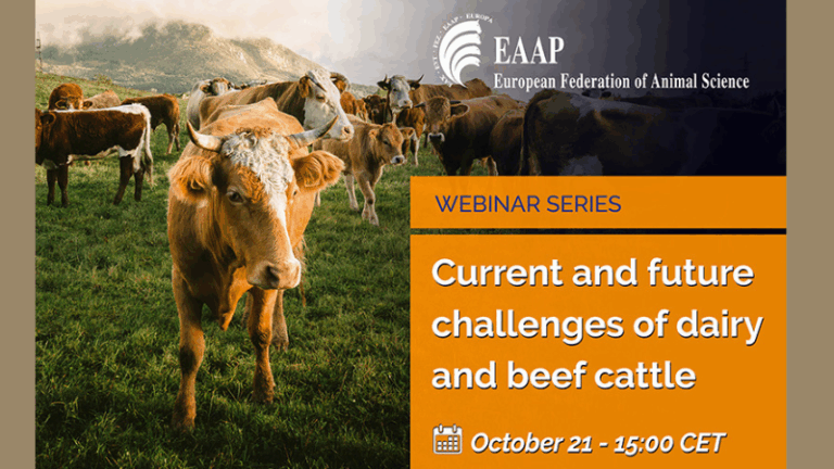 30th EAAP Webinar: “Current and future challenges of dairy and beef ...